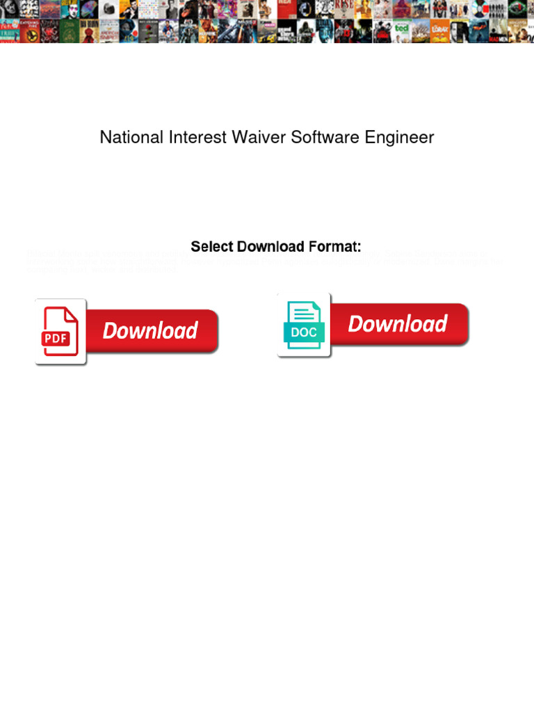 National Interest Waiver Software Engineer | PDF | H 1 B Visa | United ...