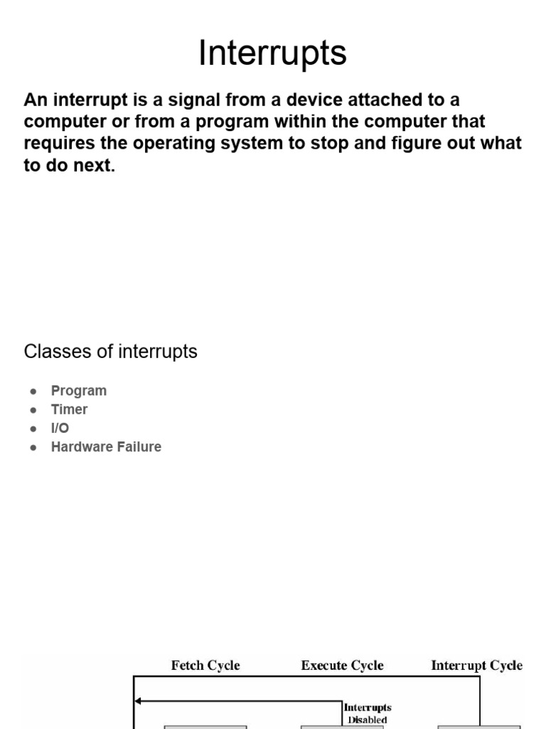 Interrupts | Download Free PDF | Process (Computing) | Operating System