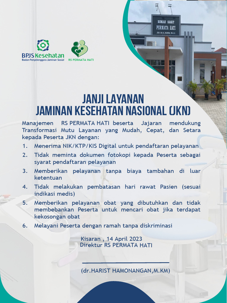 Janji Pelayanan FKRTL - Poster A5 | PDF | Hukum