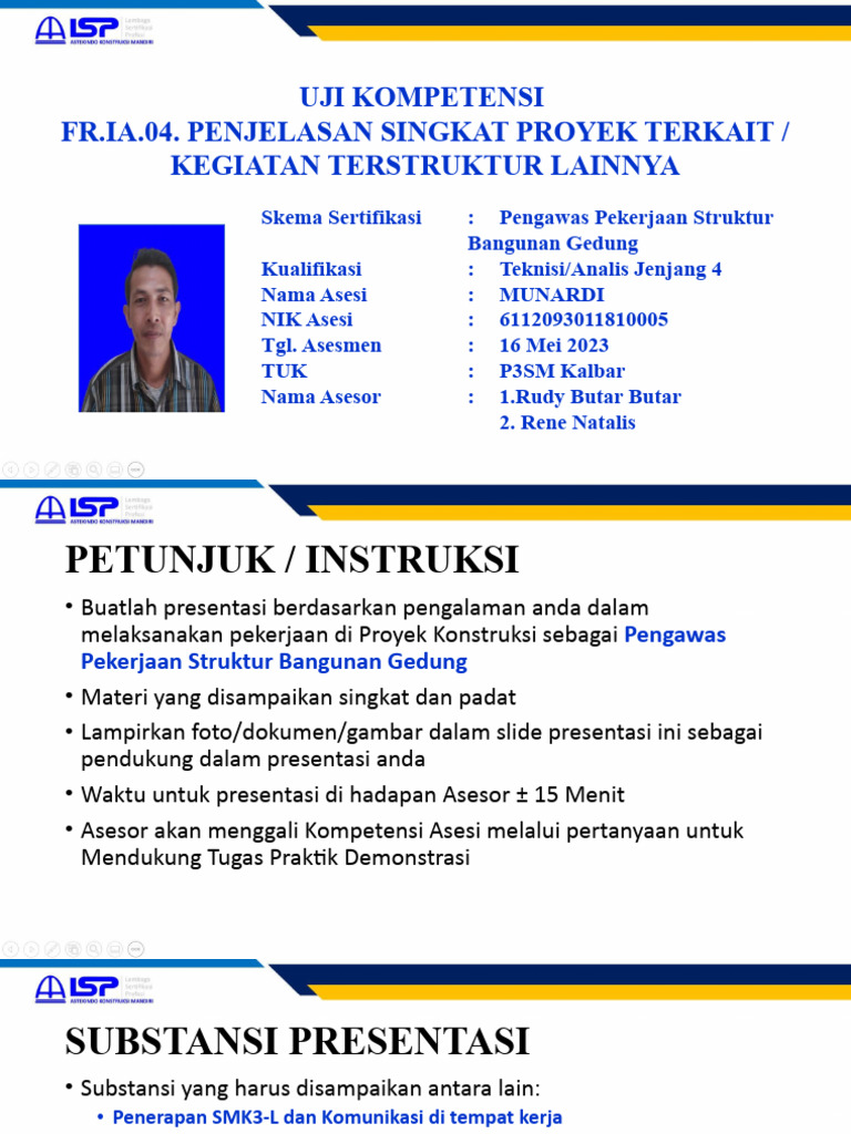 MUNAR Pengawas Pekerjaan Struktur Bangunan Gedung - PPTX - 1684205159 | PDF
