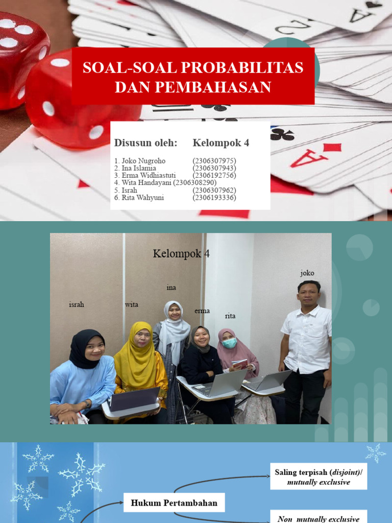 CL1 - FG4 - Contoh Soal Dan Pembahasan Probabilitas | PDF