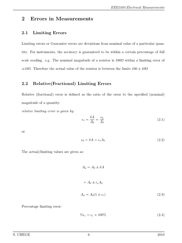 Errors and Bridges | Download Free PDF | Electrical Impedance | Observational Error