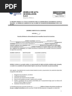 Modelo de Acta de Eleccion de Miembros de La Junta Directiva | PDF | Gobierno | Elecciones