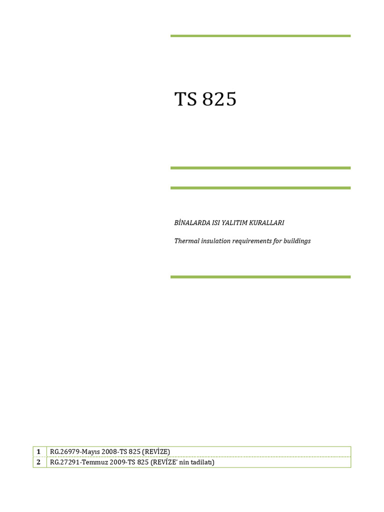 TS 825 Standarts | PDF