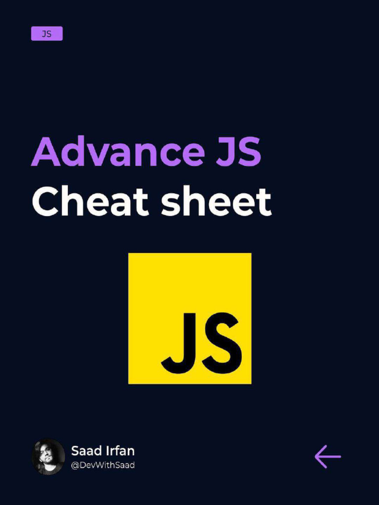 Js Cheat Sheet | PDF