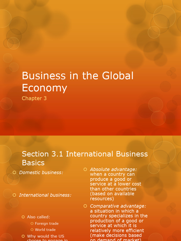 International Business Fundamentals | PDF | Balance Of Payments | Free ...