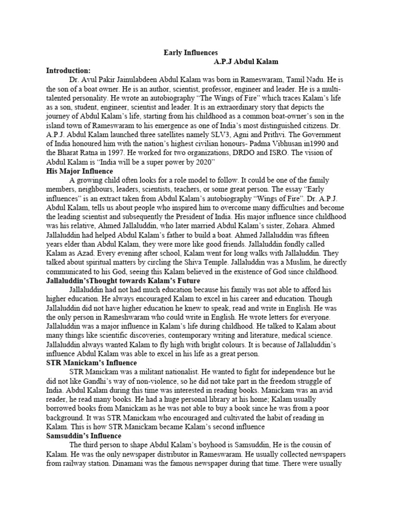 My Early Influences | PDF