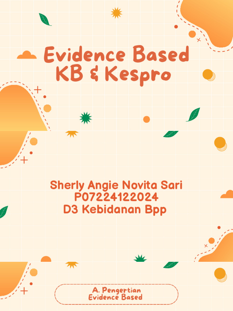 Praktik Evidence Based dalam KB dan Kespro | PDF
