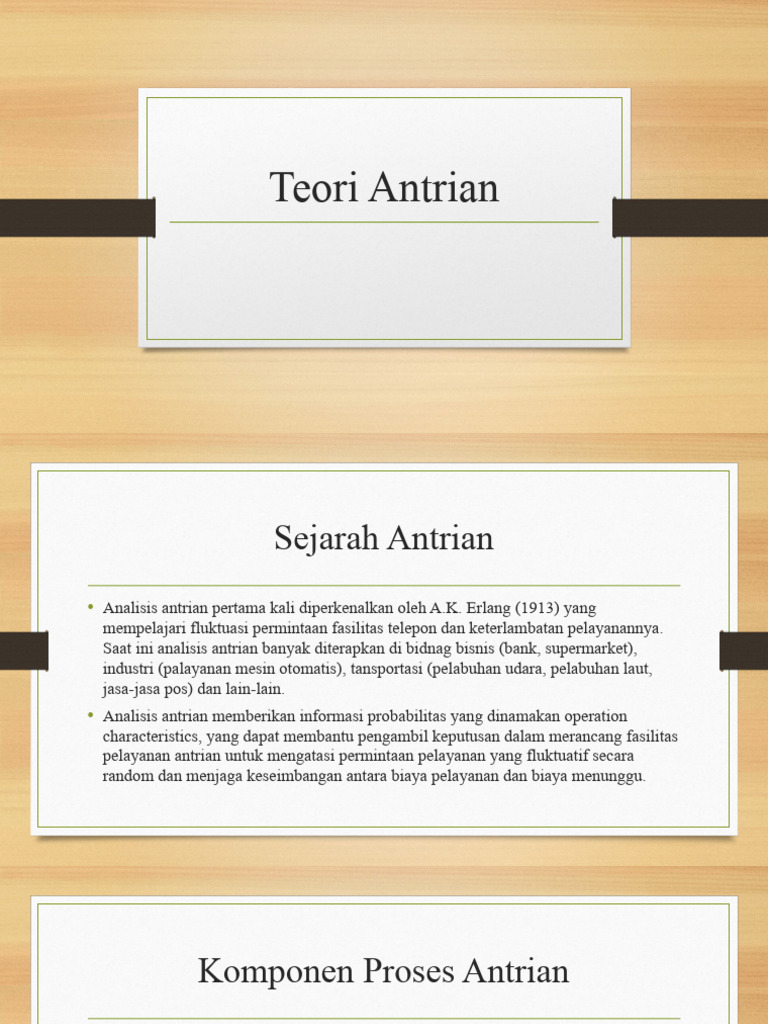 Teori Antrian: Model M/M/1 dan Asumsi | PDF | Teknologi & Rekayasa