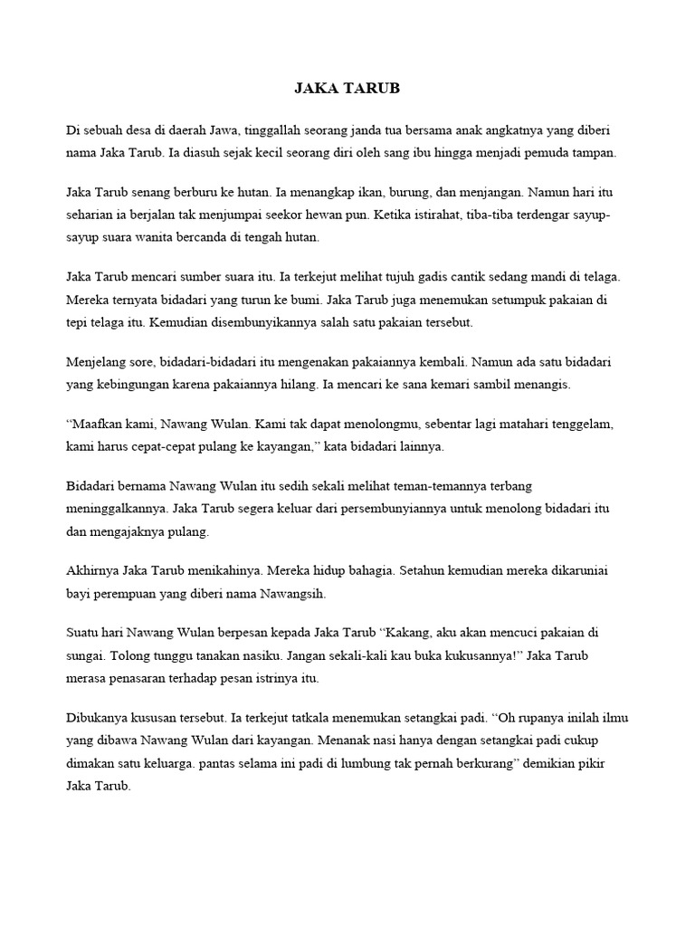 Jaka Tarub | PDF