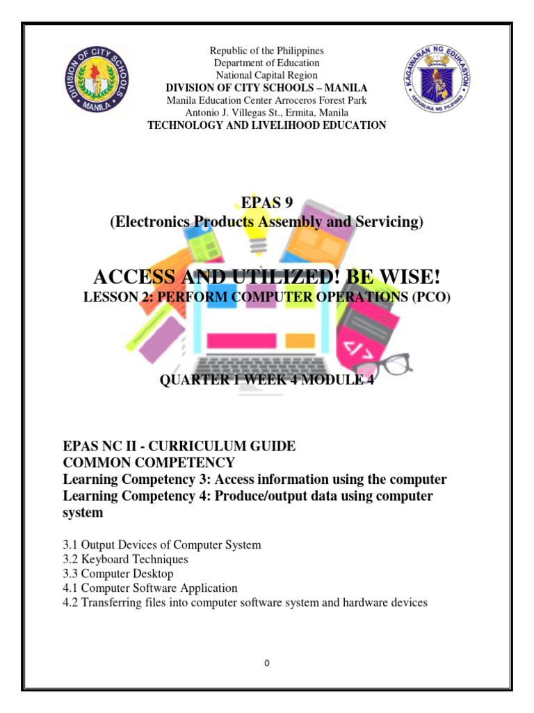 EPAS 9 - Q1 - W4 - Mod4 | PDF | Computer Data Storage | Computer File