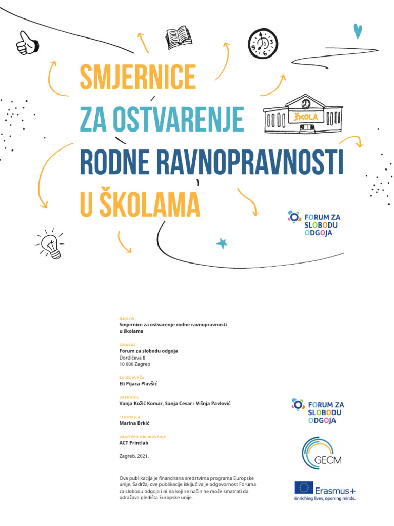 2021-03-Smjernice Za Ostvarenje Rodne Ravnopravnosti | PDF