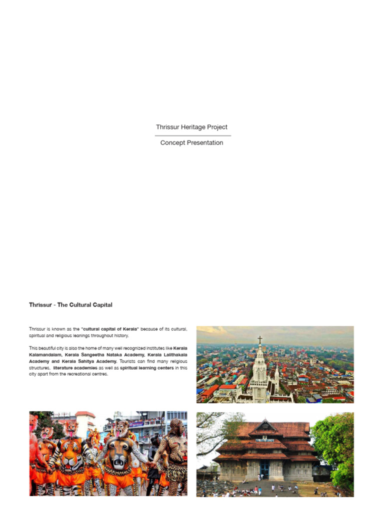 Thrissur Heritage Project Concept Presentation 11 Compressed | PDF | Wetland | Earth Sciences