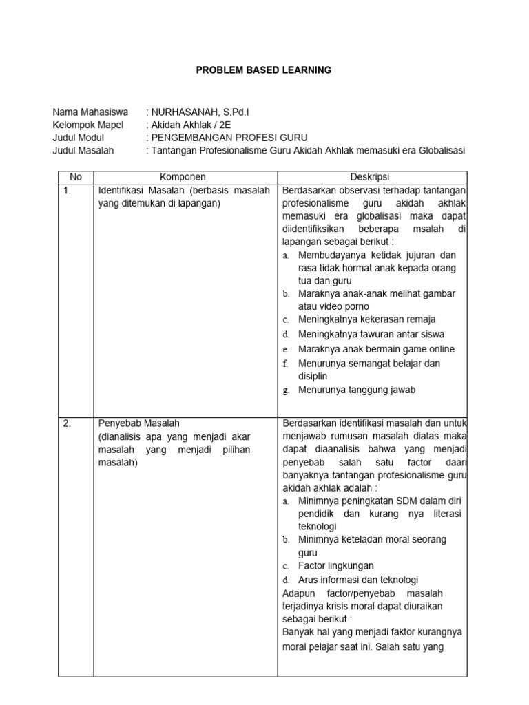 Pbl Yati Nurhayati Pdf