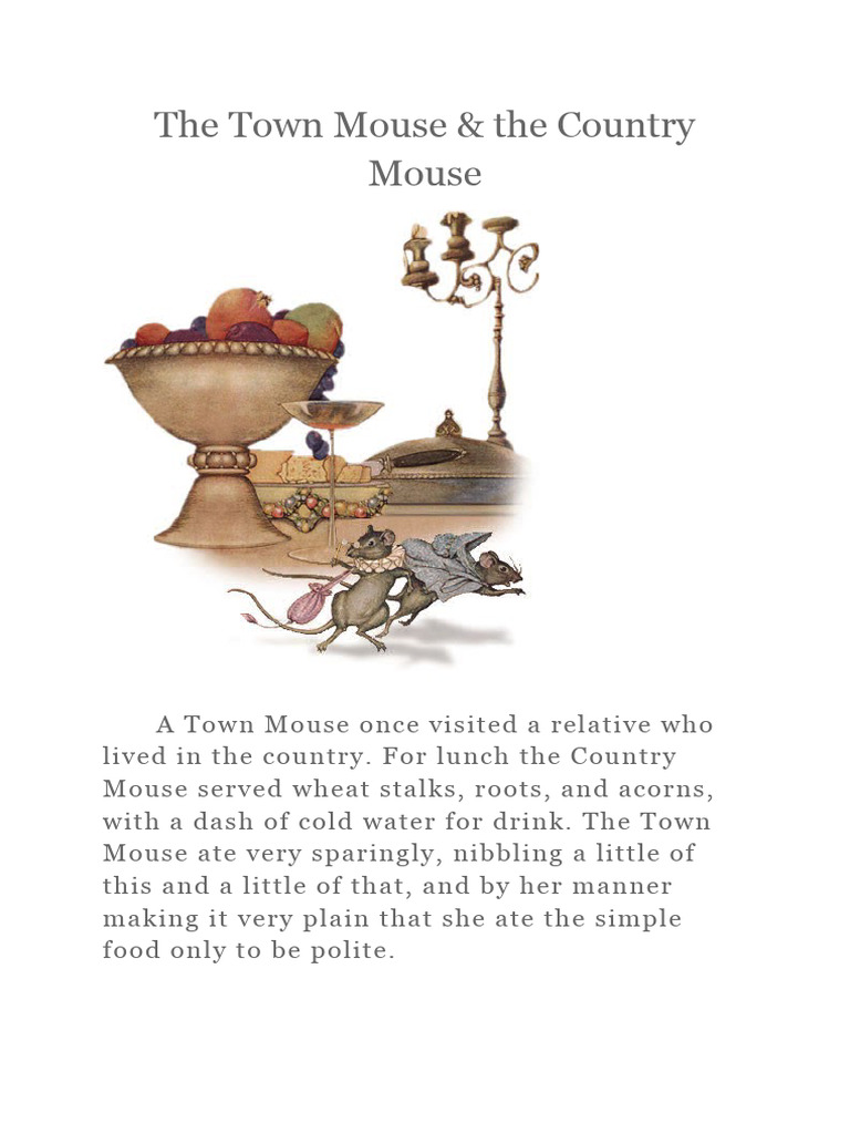 Town Mouse & Country Mouse | PDF