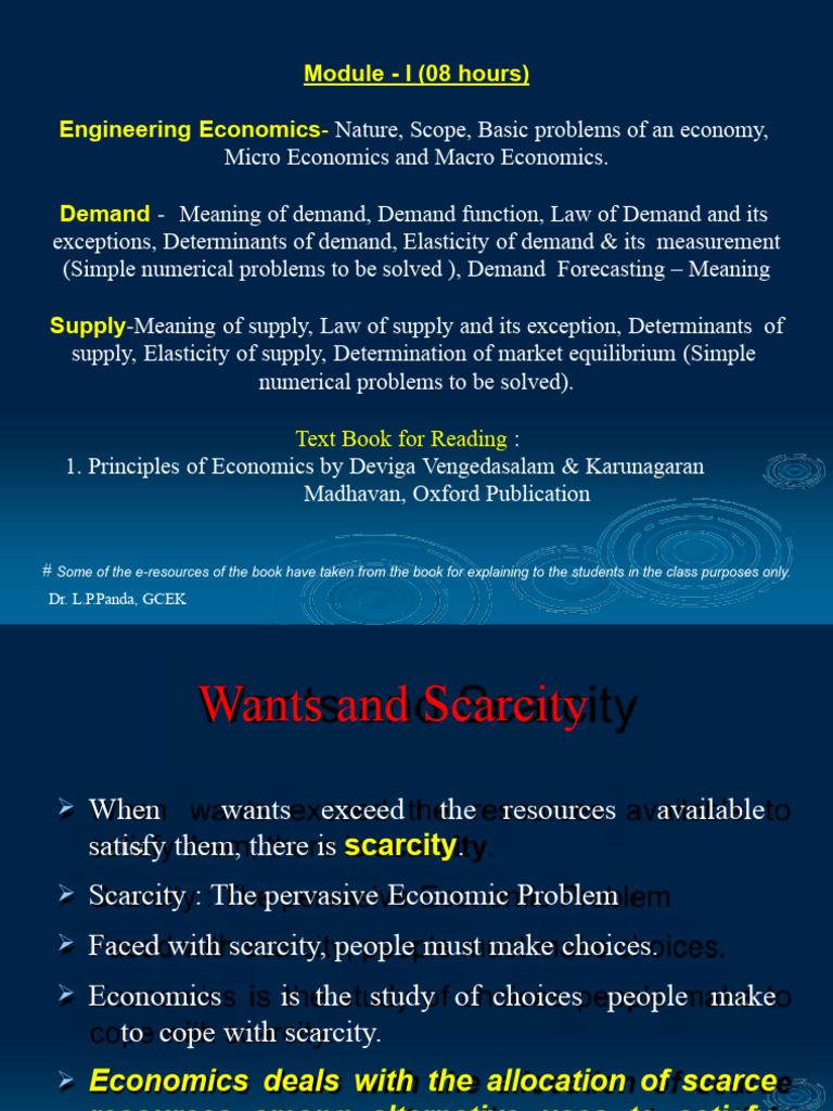 Engineering Economics: Demand & Supply Basics | PDF | Demand ...