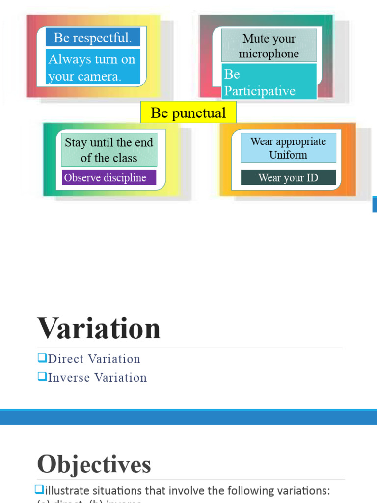 Variation | PDF | Formula | Equations