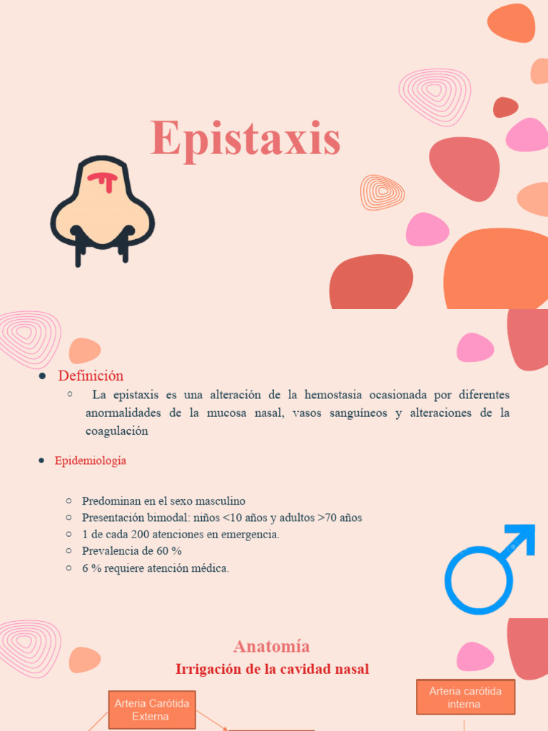 Epistaxis | PDF | Medicina CLINICA | Especialidades Medicas