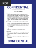COVER SHEET Confidential A4 | PDF