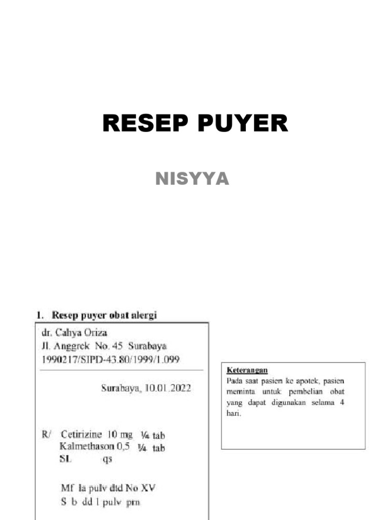 Resep Puyer | PDF | Memasak, Makanan, & Anggur | Kesehatan Holistik