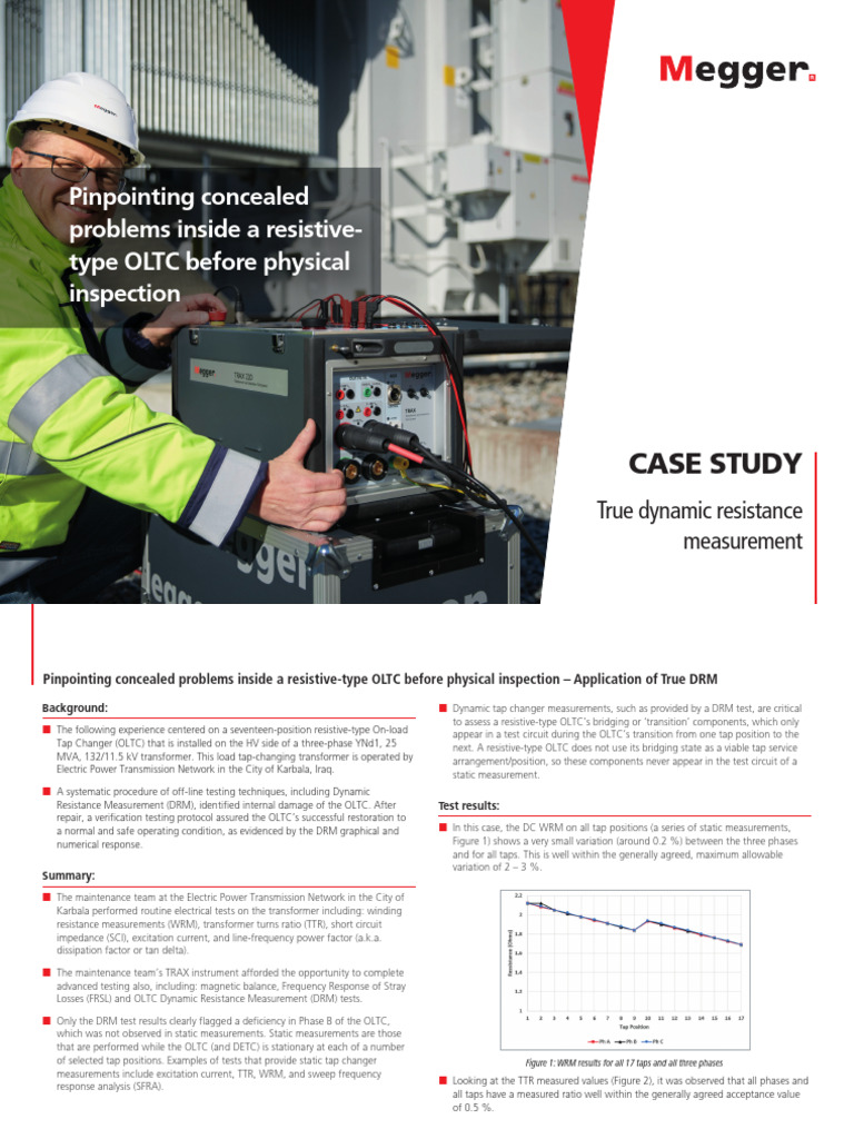 DRM OLTC CASE STUDY V01a | PDF | Transformer | Electrical Resistance ...