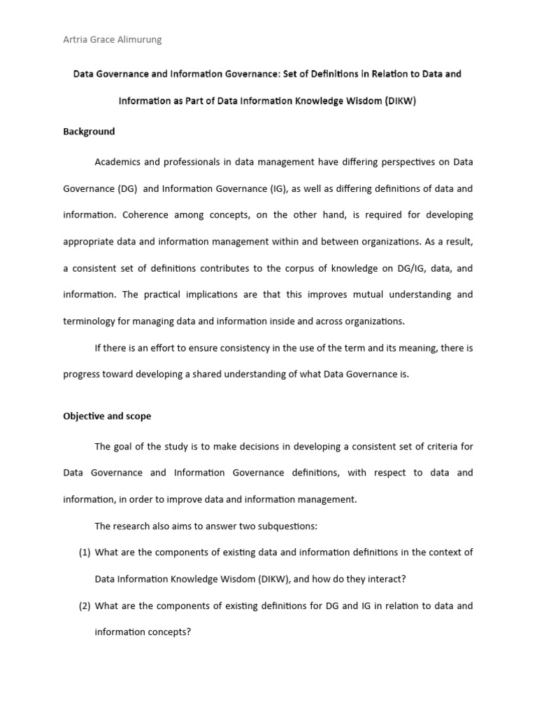 Data Governance | Download Free PDF | Data | Information