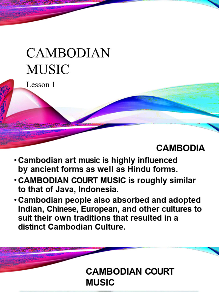 Grade 8 Music Cambodian Music | PDF | Entertainment | Musical Instruments