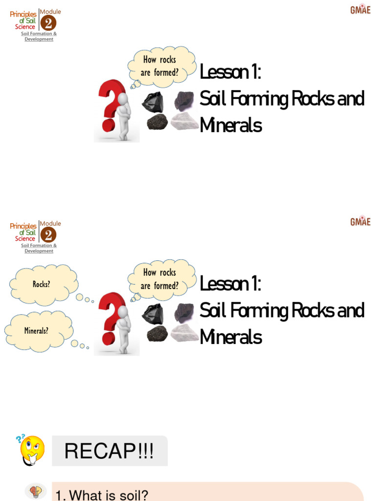 Soil Formation: Rocks and Minerals Guide | PDF | Rock (Geology ...
