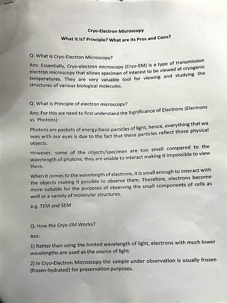 Cryo Electron Micros | PDF | Microscope | Electron