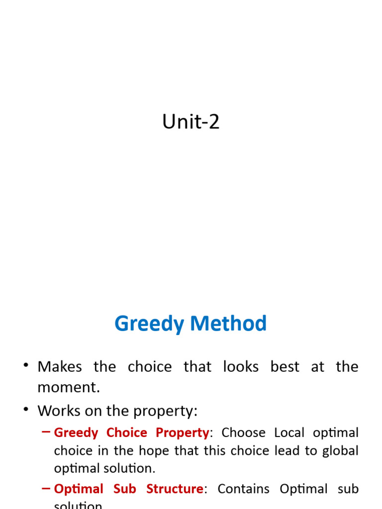 Unit 2 | PDF | Computational Complexity Theory | Algorithms And Data Structures