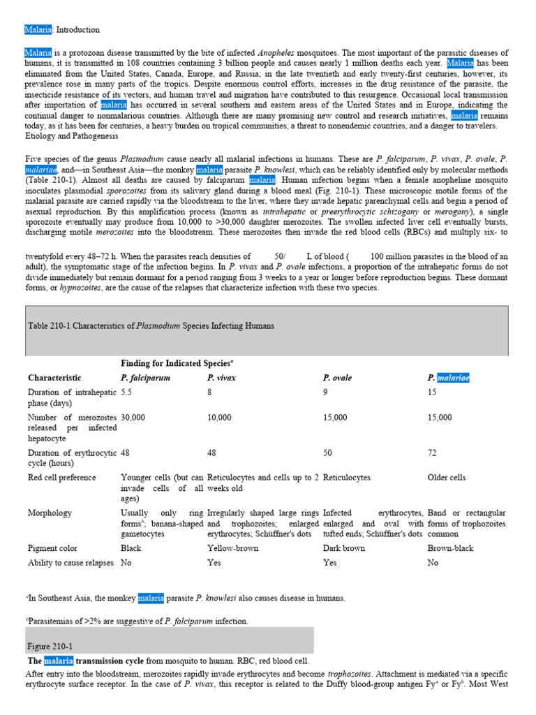 Harrison Malaria | Download Free PDF | Malaria | Plasmodium