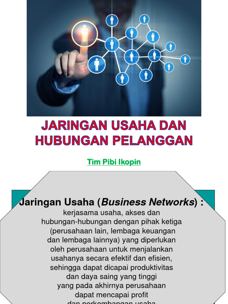 Jaringan Usaha dan Manajemen Pelanggan | PDF