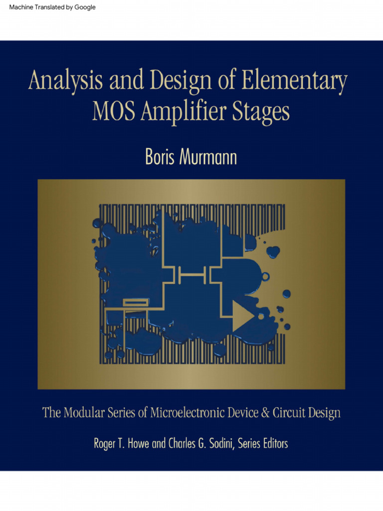 Analysis and Design of Elementary MOS Amplifier Stages | PDF