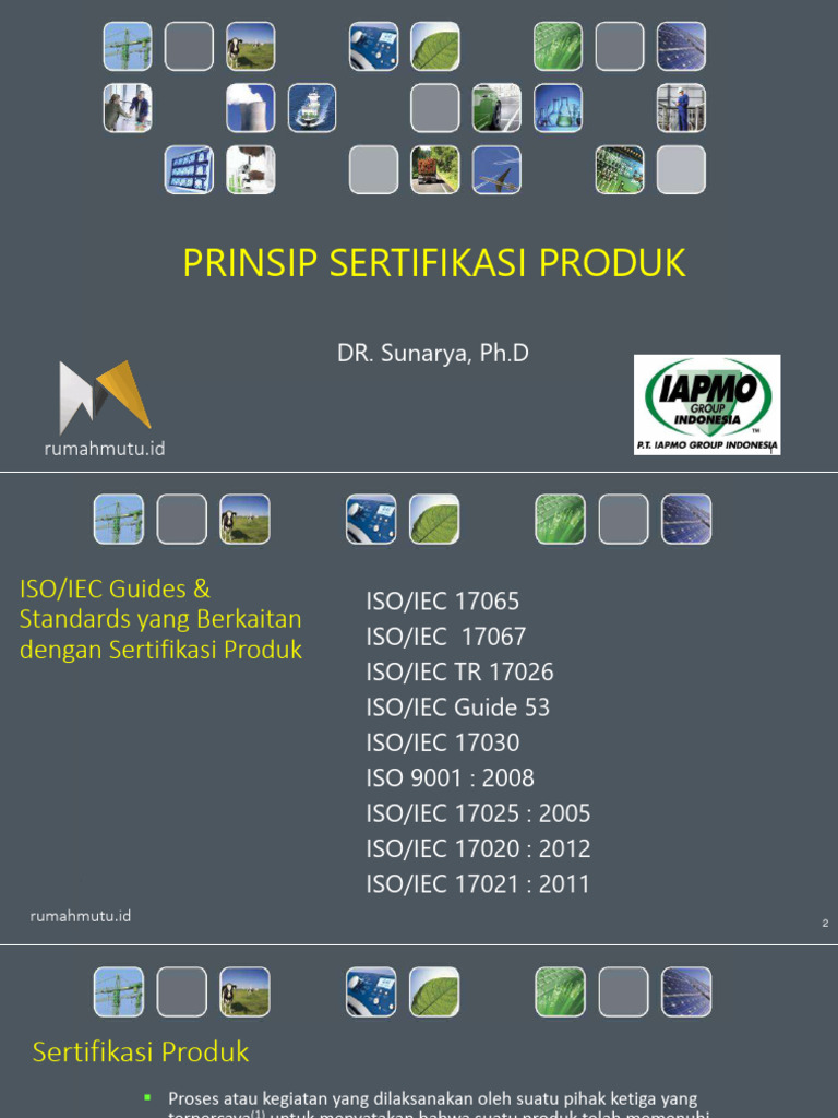 01 Prinsip Sert Produk - Rmi | PDF