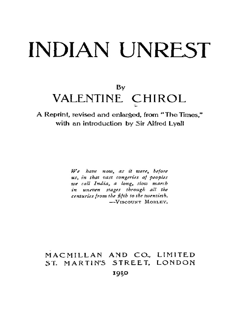 Indian Unrest | PDF