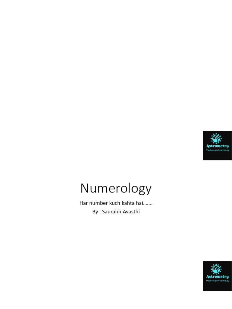 Advance Vedic Numerology With Signature Analysis Course Material | PDF ...
