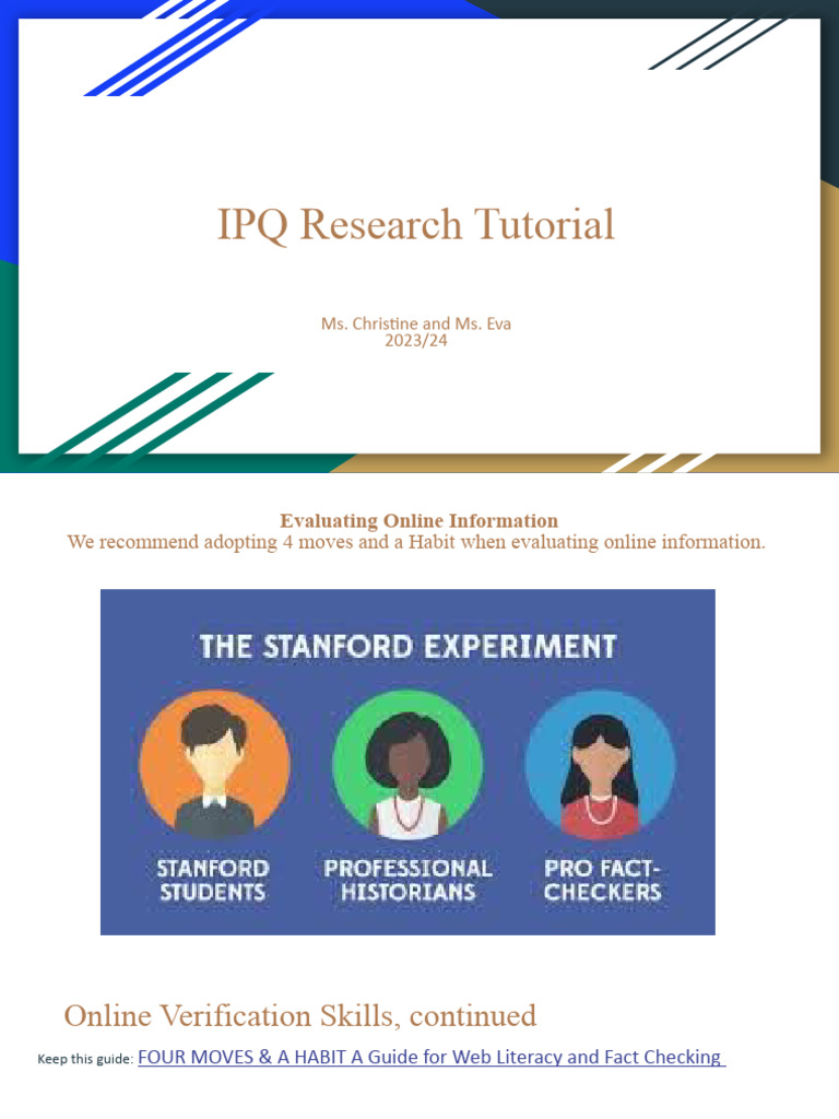 IPQ Research Tutorial | PDF | Open Access | Citation