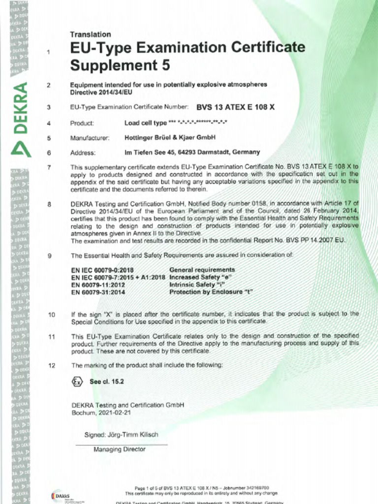 Test Certificate | PDF