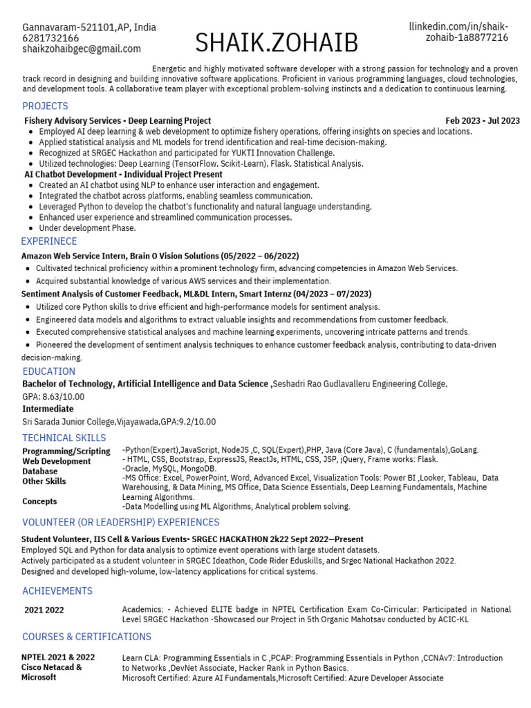 Updated Resume (Techolution) | PDF | Artificial Intelligence | Intelligence (AI) & Semantics
