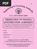 Termination of Hypothecation - SELF DECLARATION | PDF