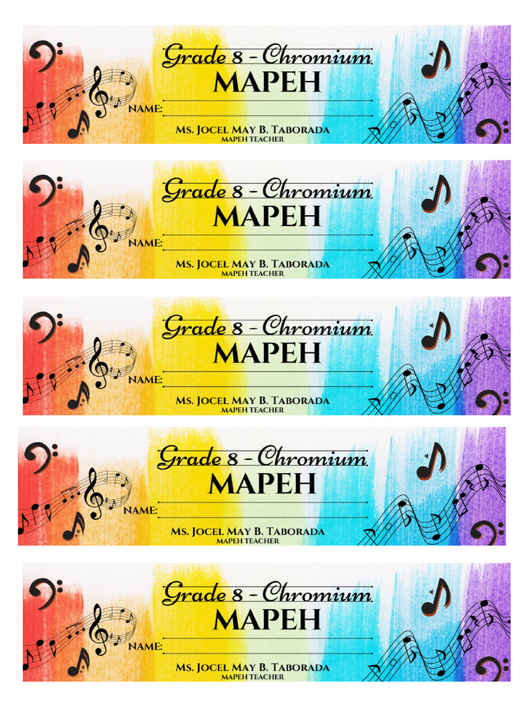 Mapeh Folder Cover | PDF