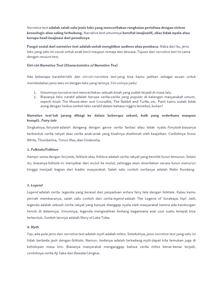 Narrative Text | PDF