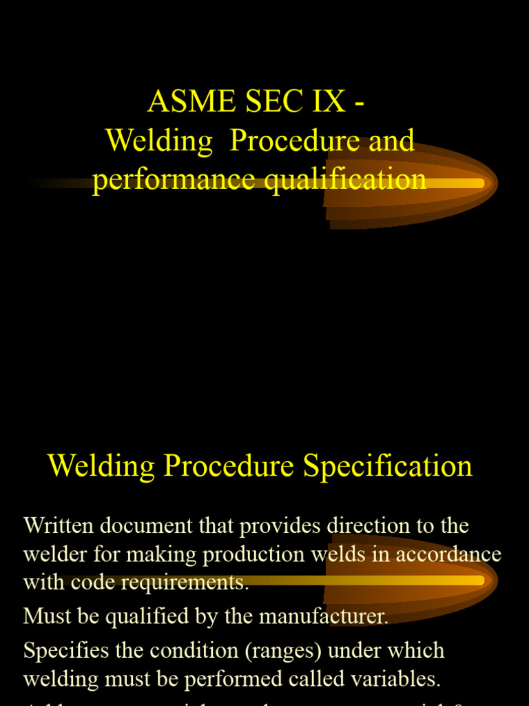Asme Sec 9 Ananthan | PDF | Welding | Construction
