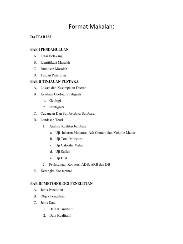 Format Tugas Besar Makalah PPT Jurnal | PDF