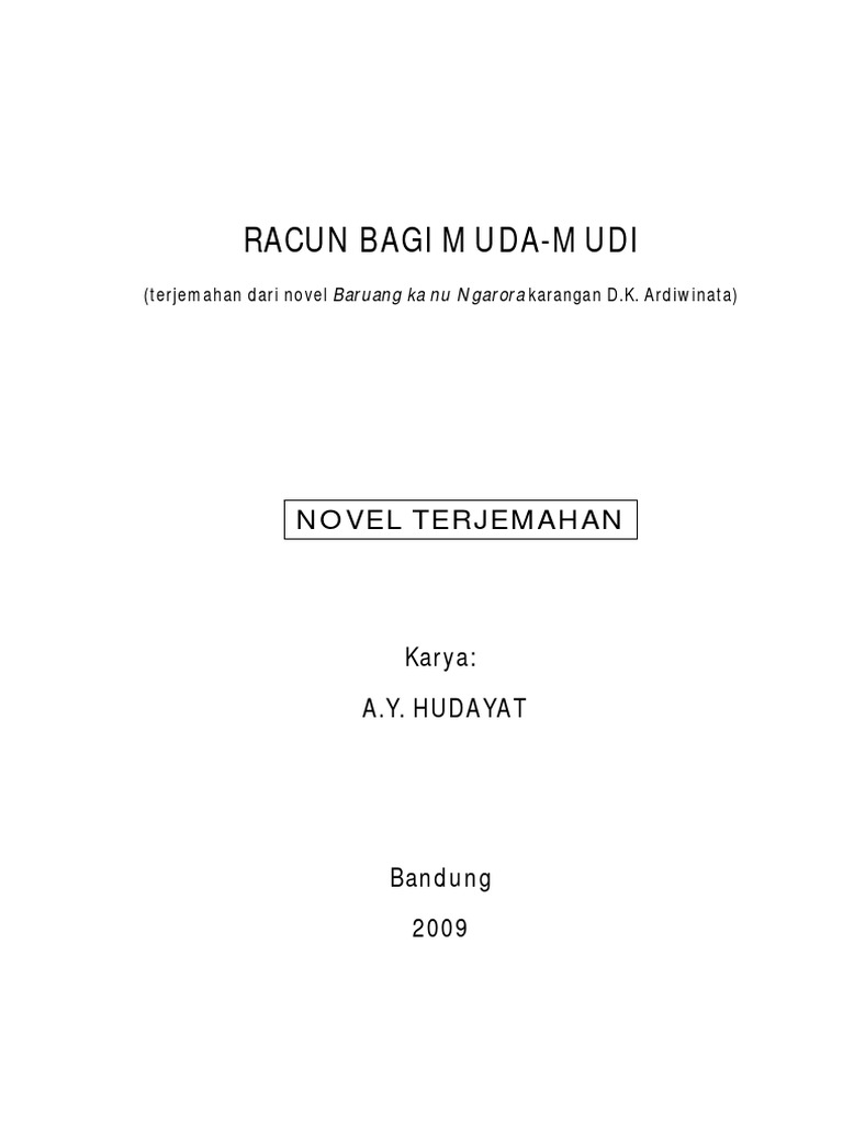 Racun Bagi Muda Mudi | PDF