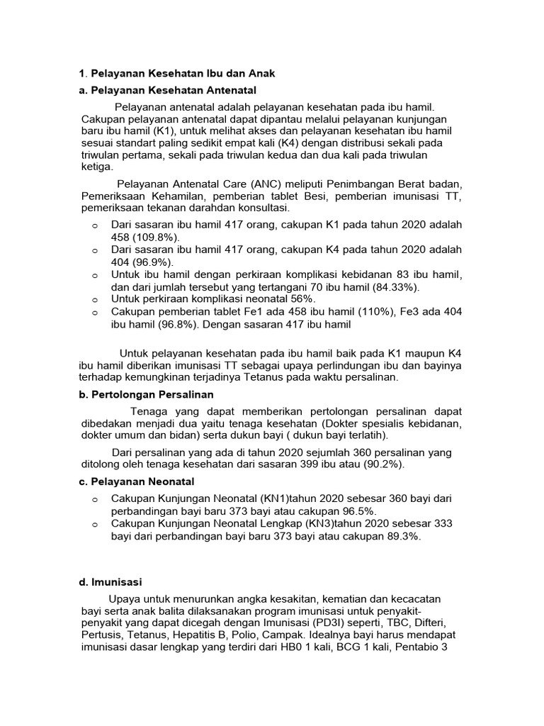 Contoh Narasi Cakupan Program | PDF