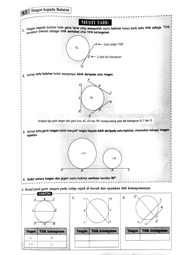 Bab6 Tangen Pada Bulatan | PDF