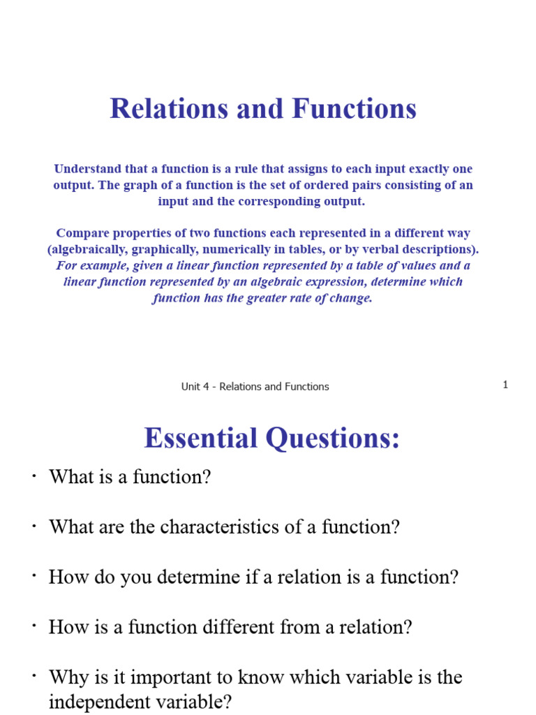 Relations And Functions Pdf Function Mathematics Linearity