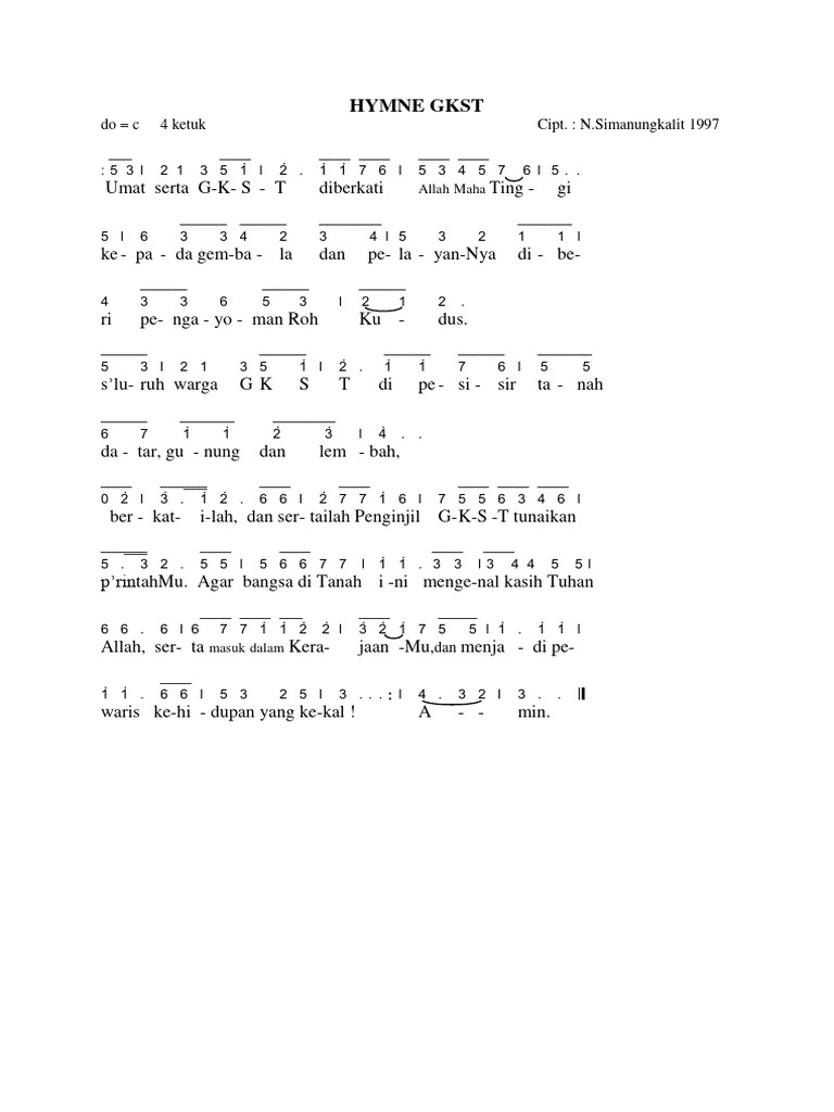 Hymne GKST | PDF