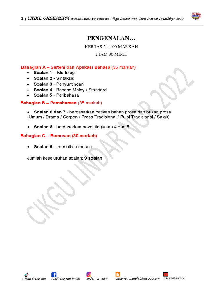 Kertas 2 - 14 Disember 2022 | PDF